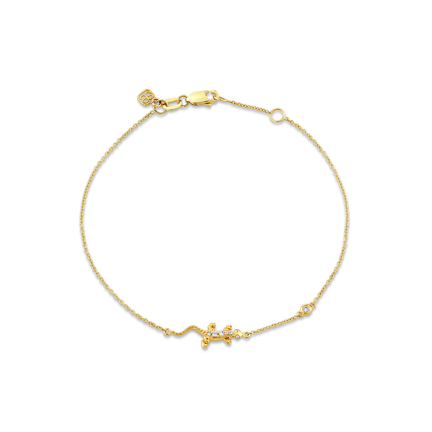 Shop Sydney Evan 14k Gold & Diamond Lizard Bracelet
