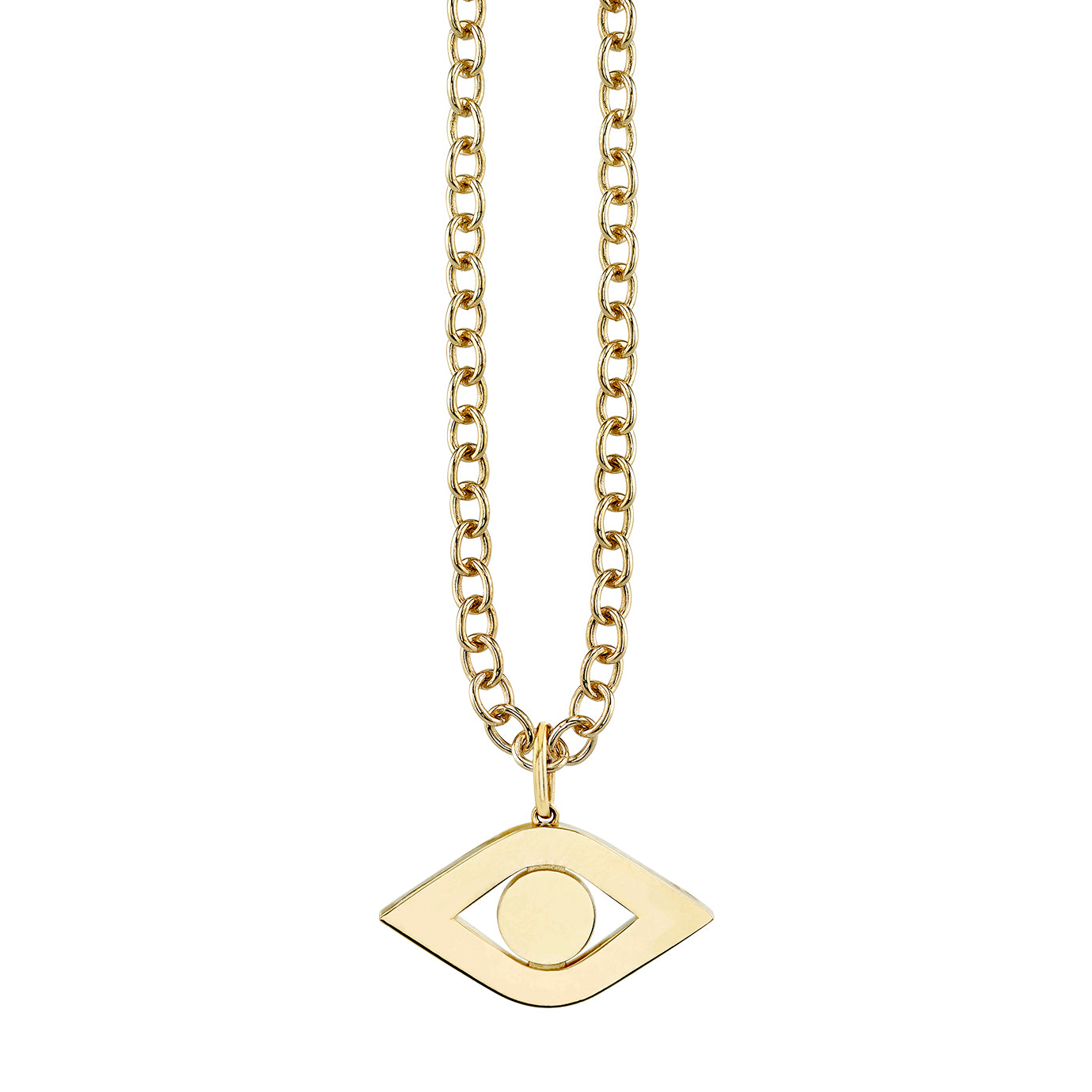 Shop Sydney Evan Men's Collection 14k Pure Gold Extra Large Evil Eye ...