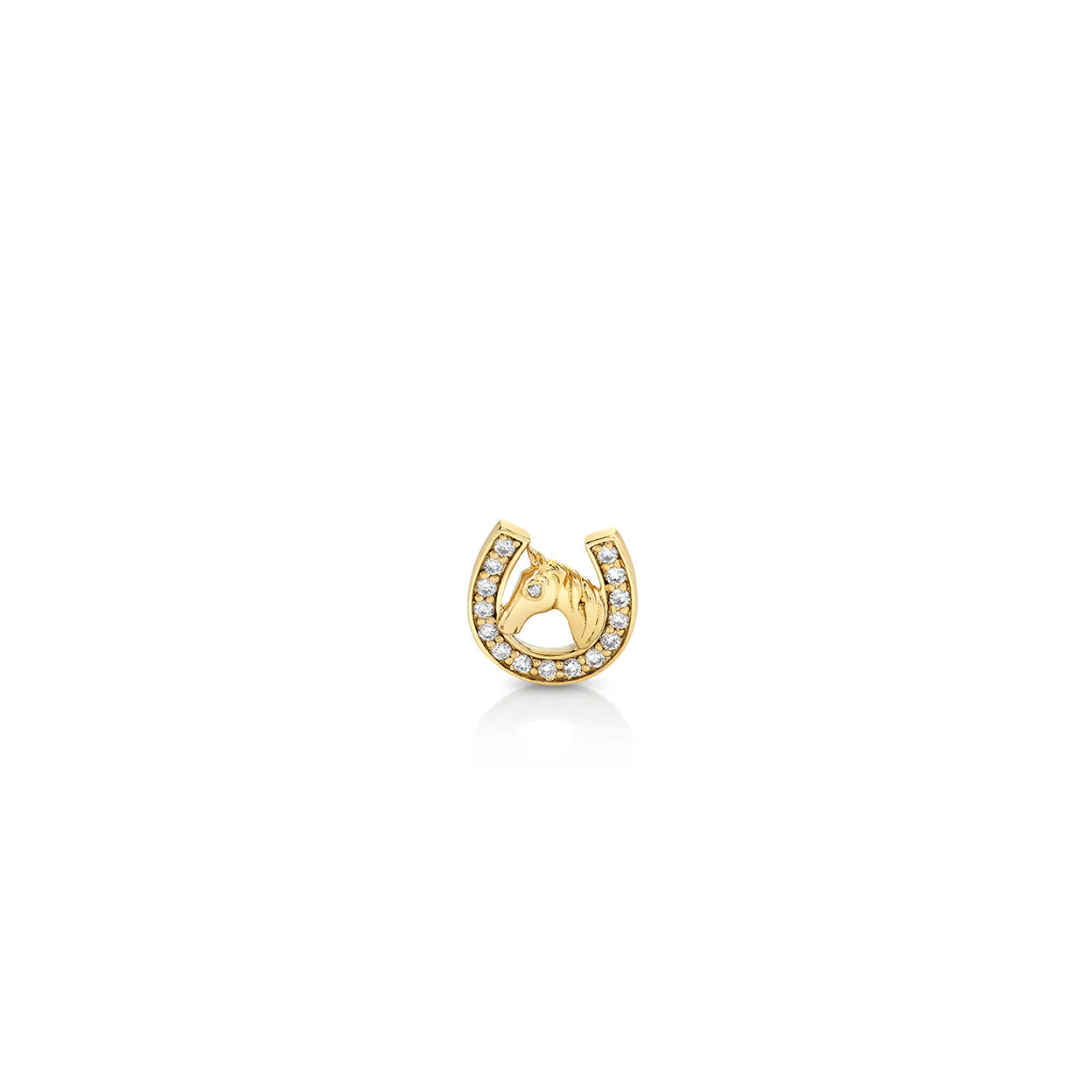 Shop Sydney Evan 14k Gold & Diamond Horse Horseshoe Stud
