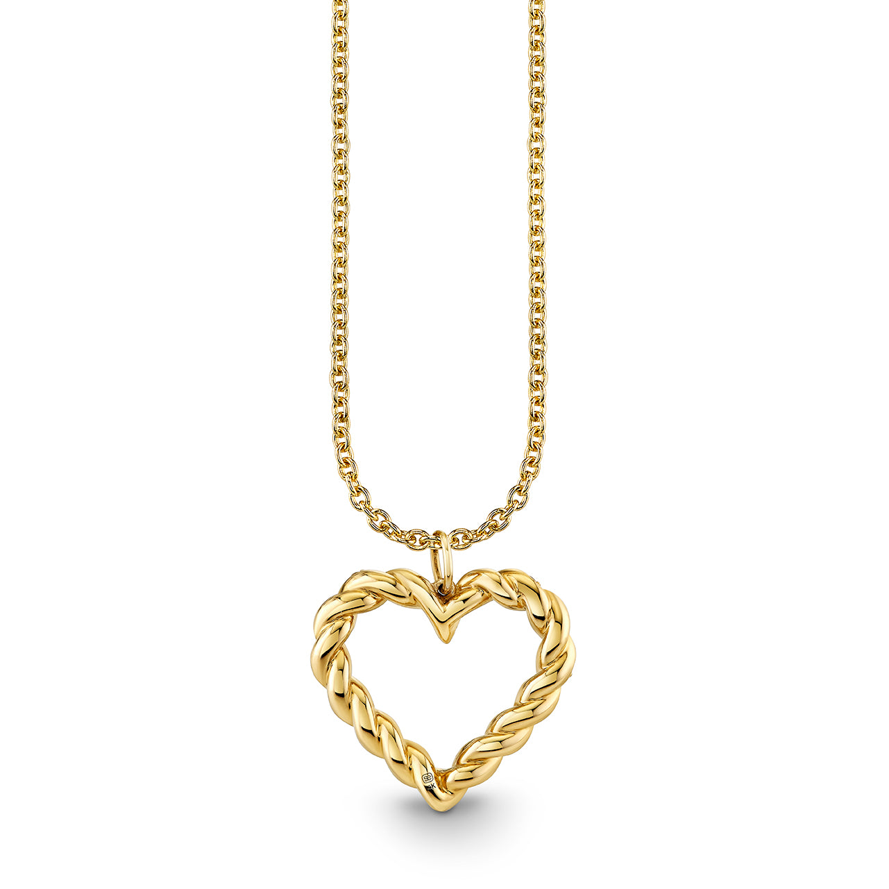 Shop Sydney Evan 14k Gold & Diamond Rope Heart Charm