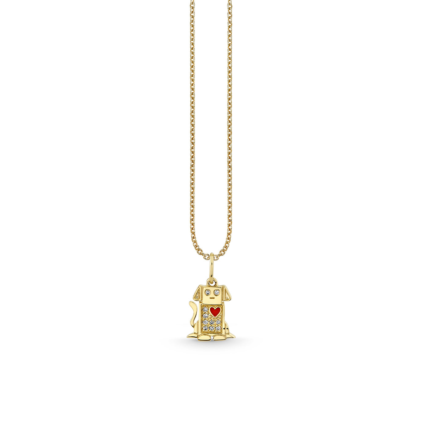 Shop Sydney Evan 14k Gold & Diamond Robot Dog Charm