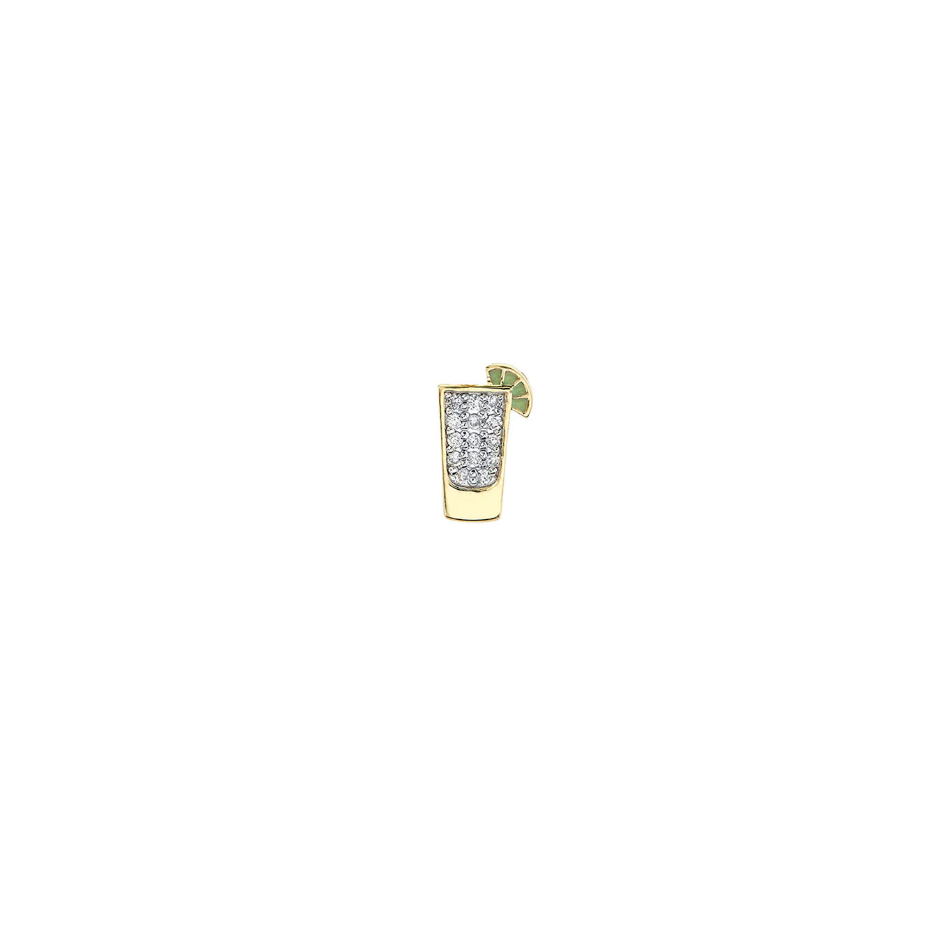 Shop Sydney Evan 14k Gold & Diamond Tequila Shot Stud