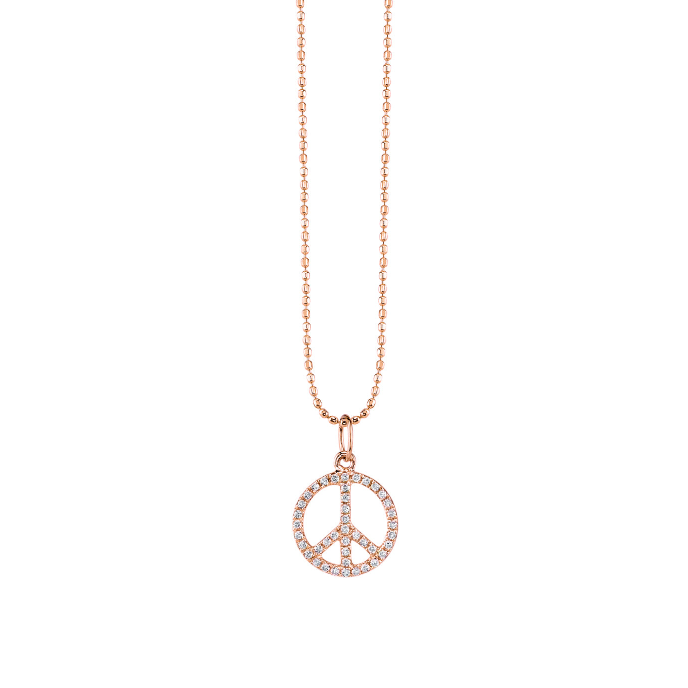 Shop Sydney Evan 14kGold & Diamond Small Peace Sign Charm