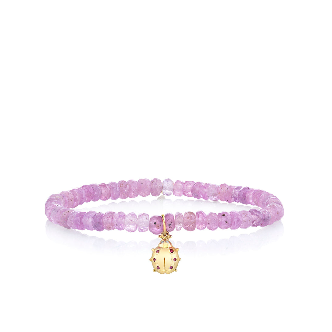 Shop Sydney Evan 14k Gold & Ruby Ladybug on Light Pink Sapphire from ...