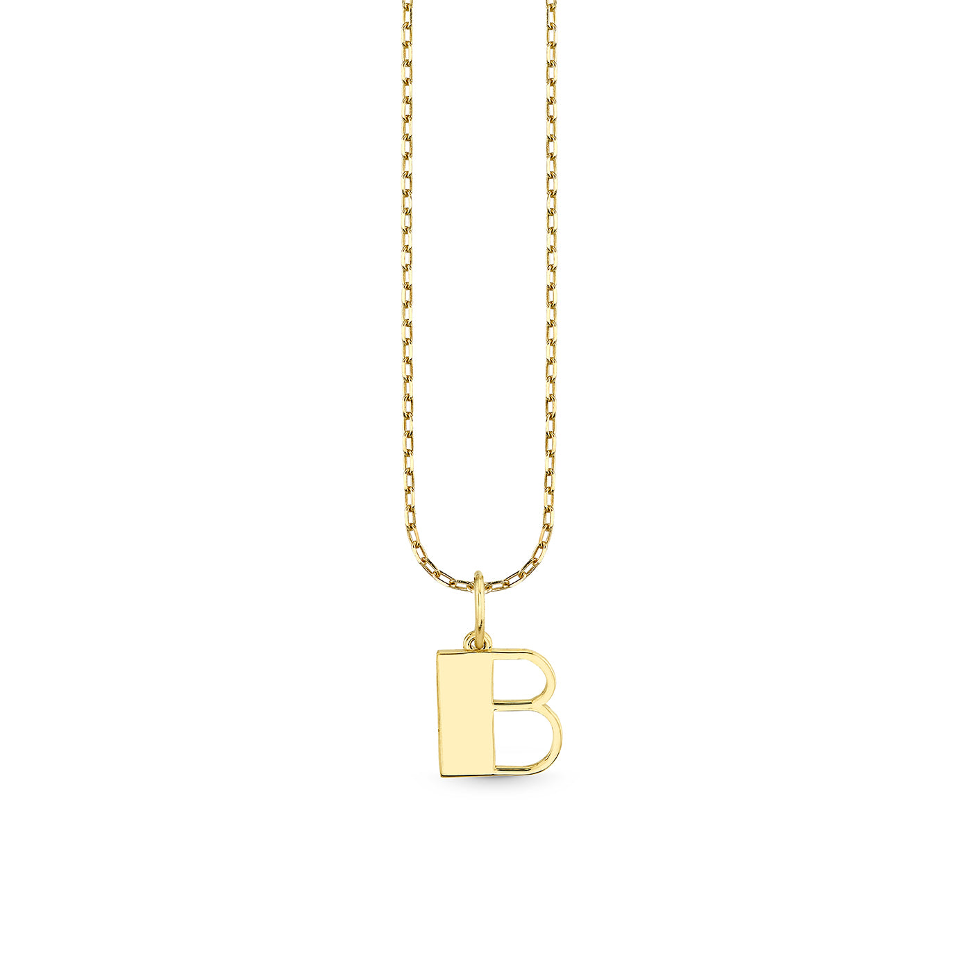 Shop Sydney Evan 14k Pure Gold Small Initial Necklace