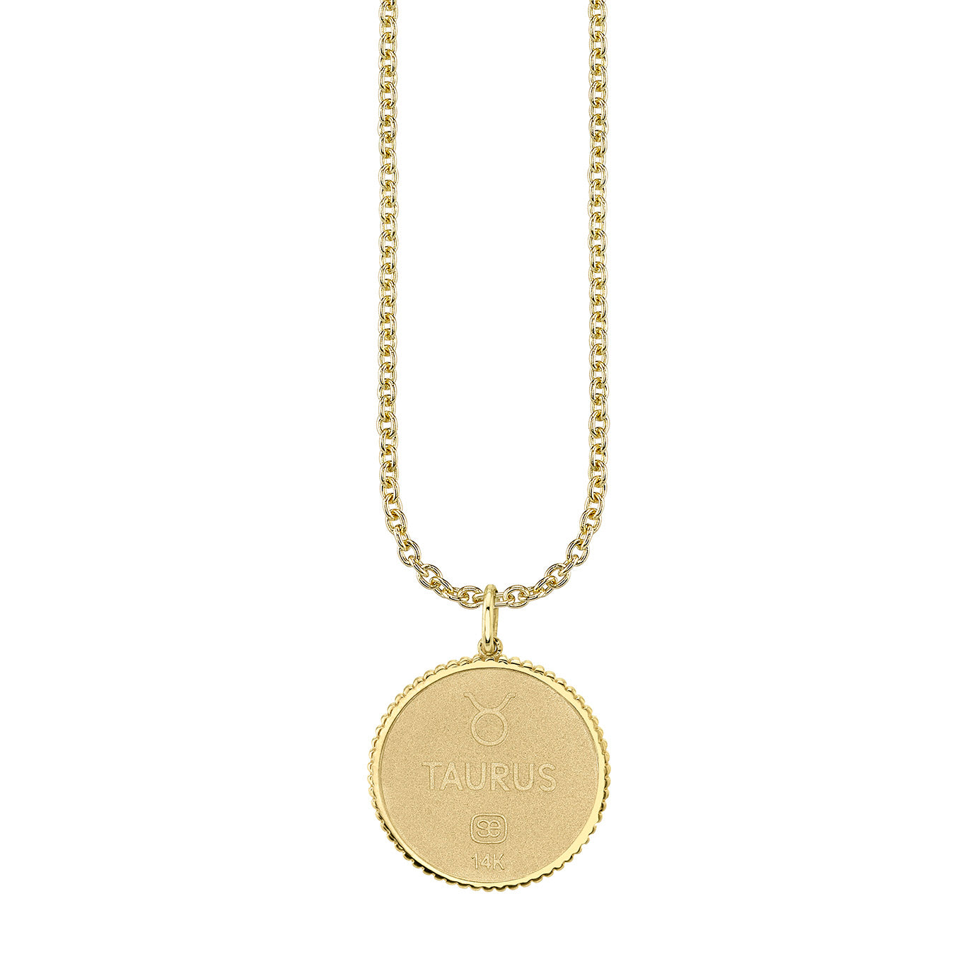 Shop Sydney Evan 14k Gold & Diamond Large Taurus Zodiac Medallion