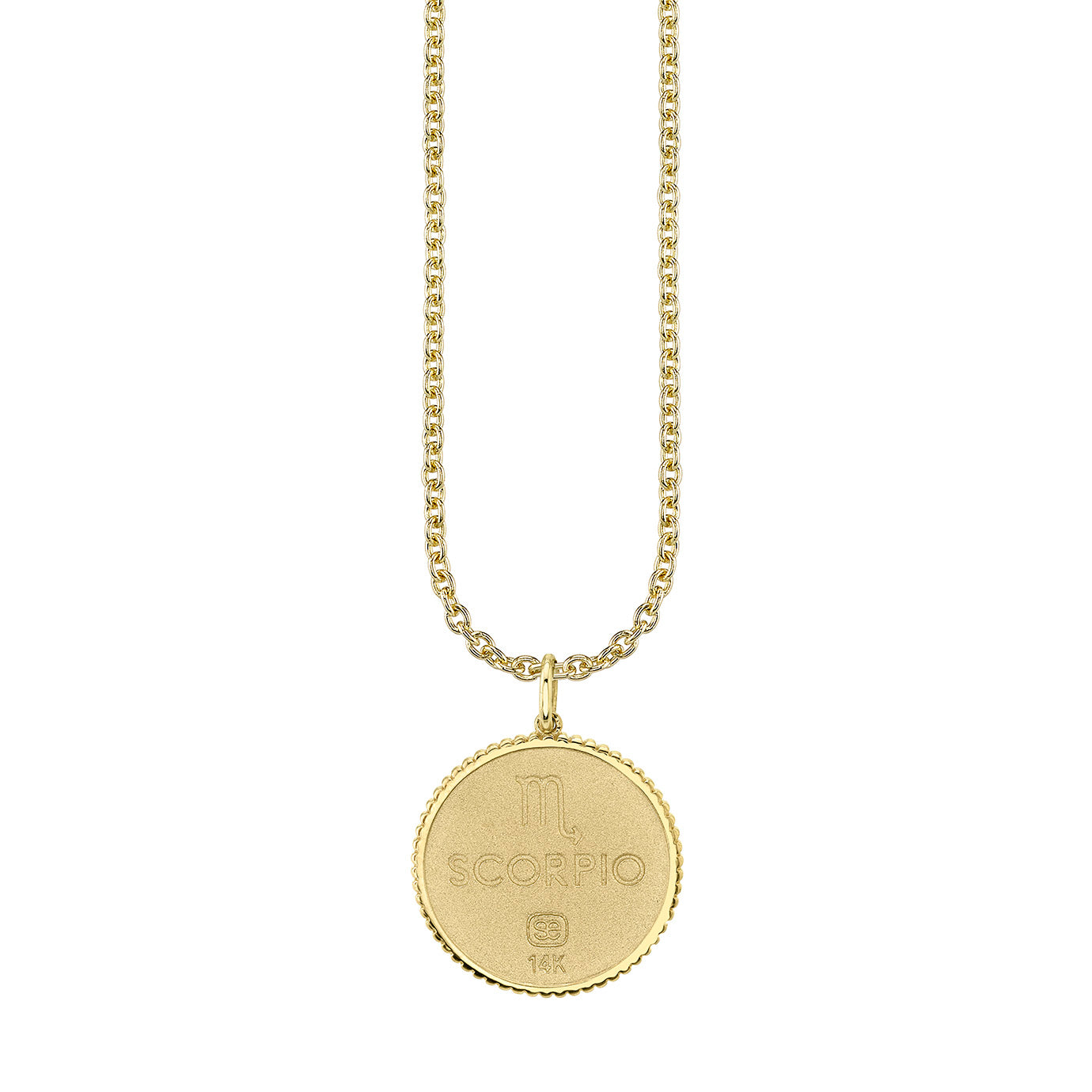 Shop Sydney Evan 14k Gold & Diamond Large Scorpio Zodiac Medallion