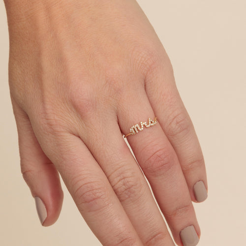 14k Gold Script Rings - Sydney Evan