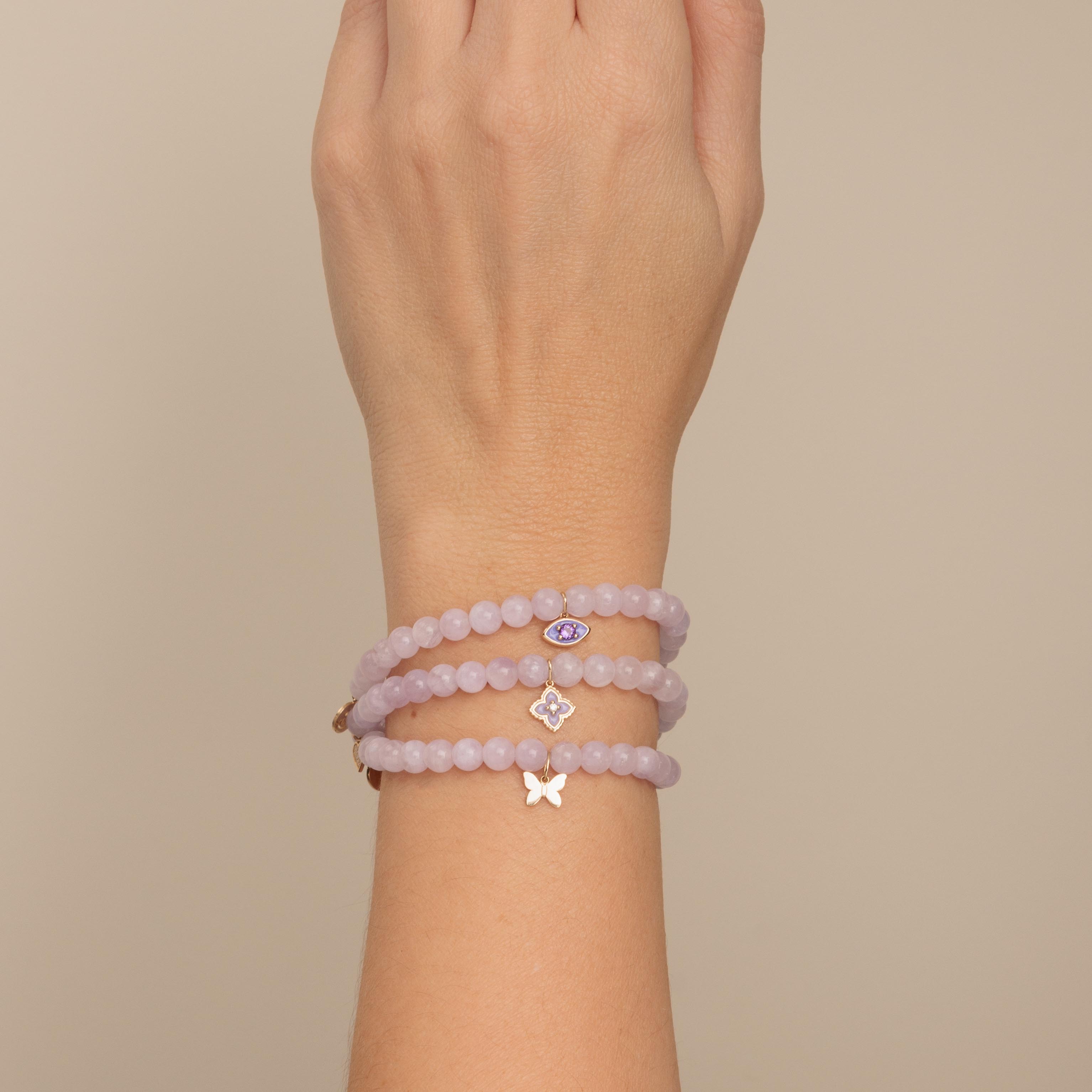 Shop Sydney Evan 14k Gold & Diamond Lavender Wrap Bracelet