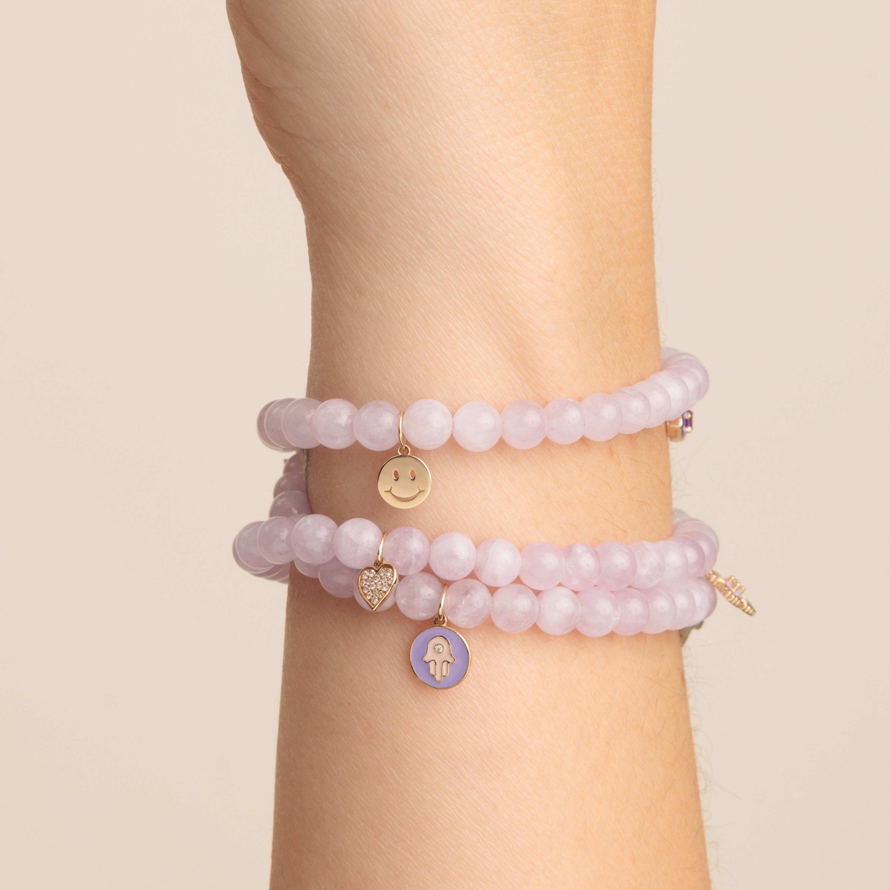 Shop Sydney Evan 14k Gold & Diamond Lavender Wrap Bracelet