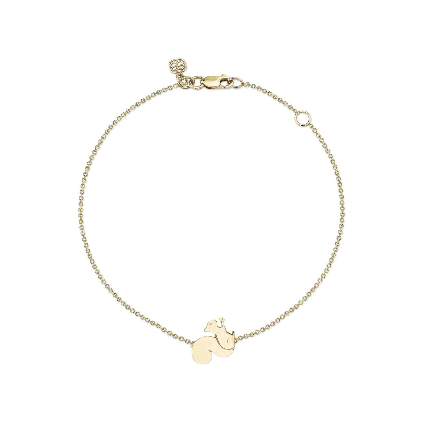 Shop Sydney Evan 14k Pure Gold Squirrel Bracelet