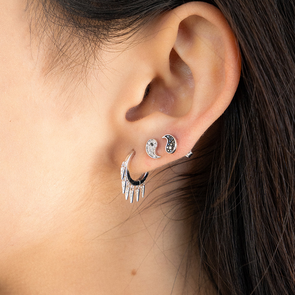 Shop Sydney Evan 14k Gold & Diamond Yin Yang Stud